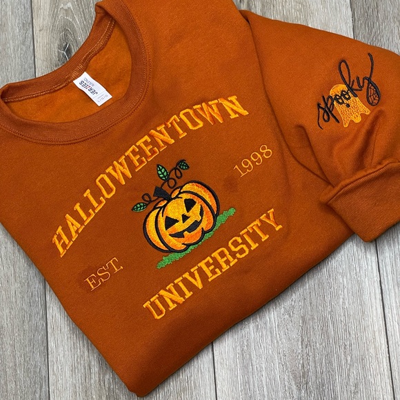 Sweaters | Halloweentown University Sweatshirt Embroidered On This ...